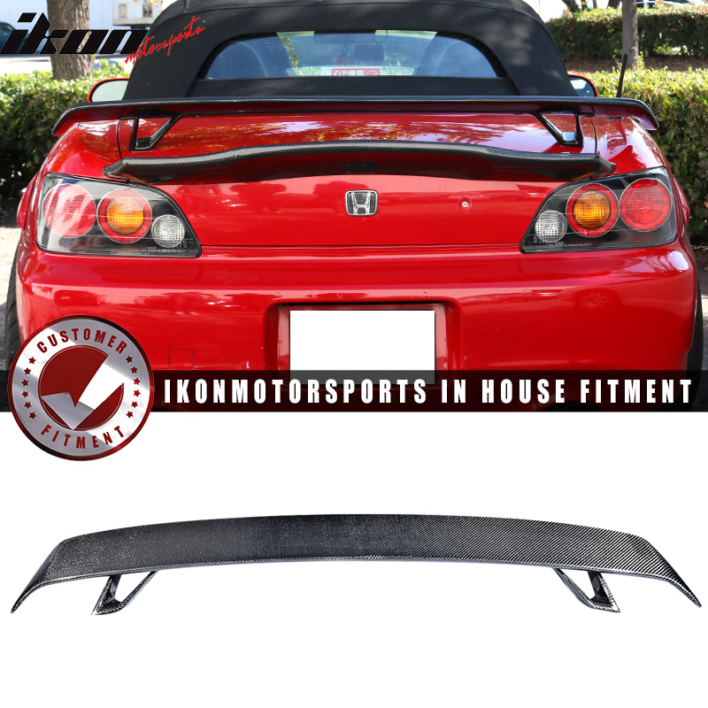 Universal Racing Rear Trunk Lid Spoiler Wing Lip Carbon Fiber CF – Ikon ...