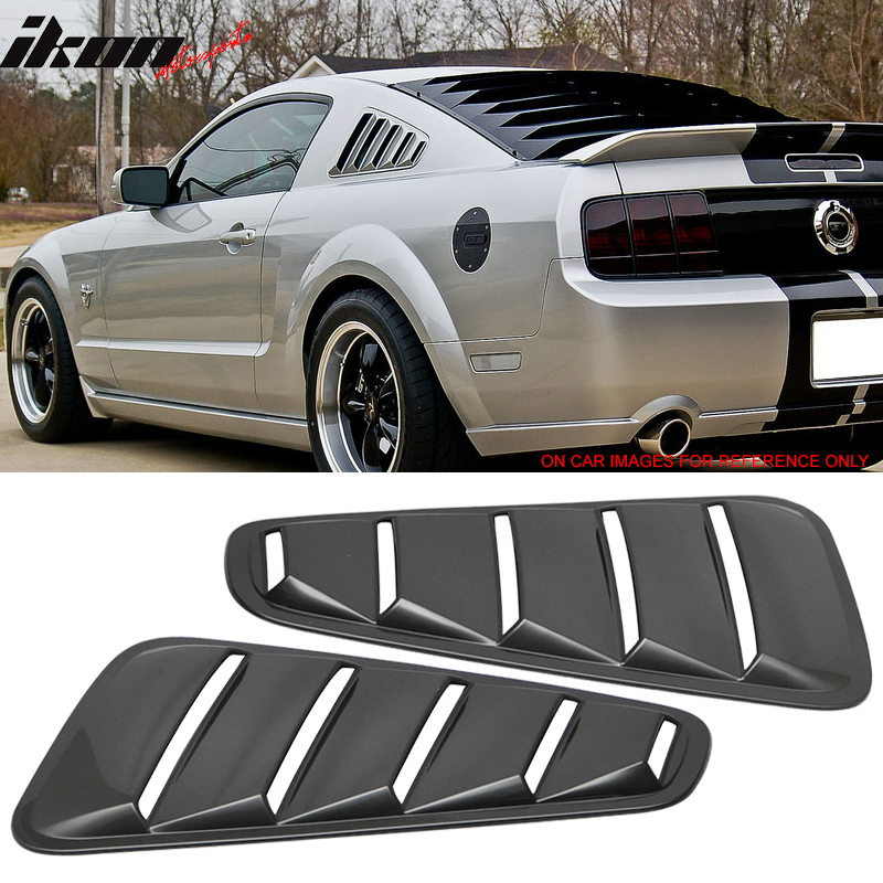 Compatible With 05-09 Ford Mustang Quarter Side Window Louvers Board ...