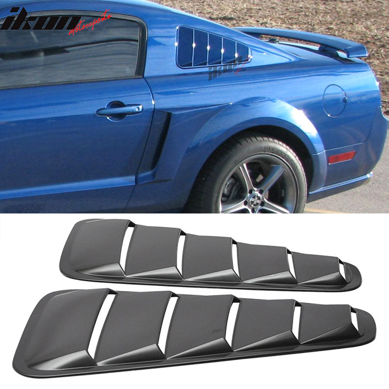 Compatible With 05-09 Ford Mustang Quarter Side Window Louvers Board ...