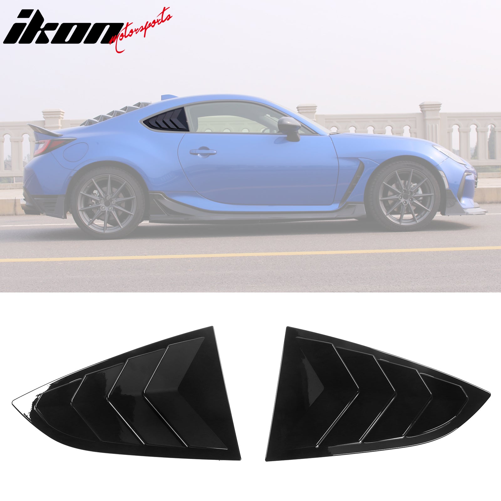 IKON MOTORSPORTS Side Window Louvers Compatible with 2022-2024 Subaru ...