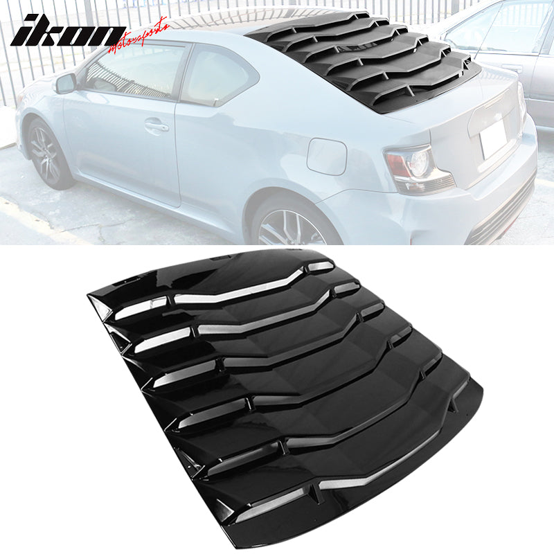 IKON MOTORSPORTS, Rear Window Louver Compatible With 2011-2016 Scion TC ...