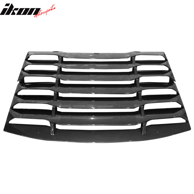 IKON MOTORSPORTS Rear Window Louver Compatible With 2011-2023 Dodge ...