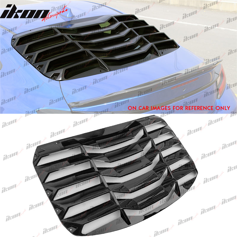 IKON MOTORSPORTS Rear Window Louver Compatible with 2022-2024 Subaru ...