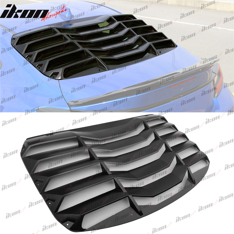 IKON MOTORSPORTS Rear Window Louver Compatible with 2022-2024 Subaru ...