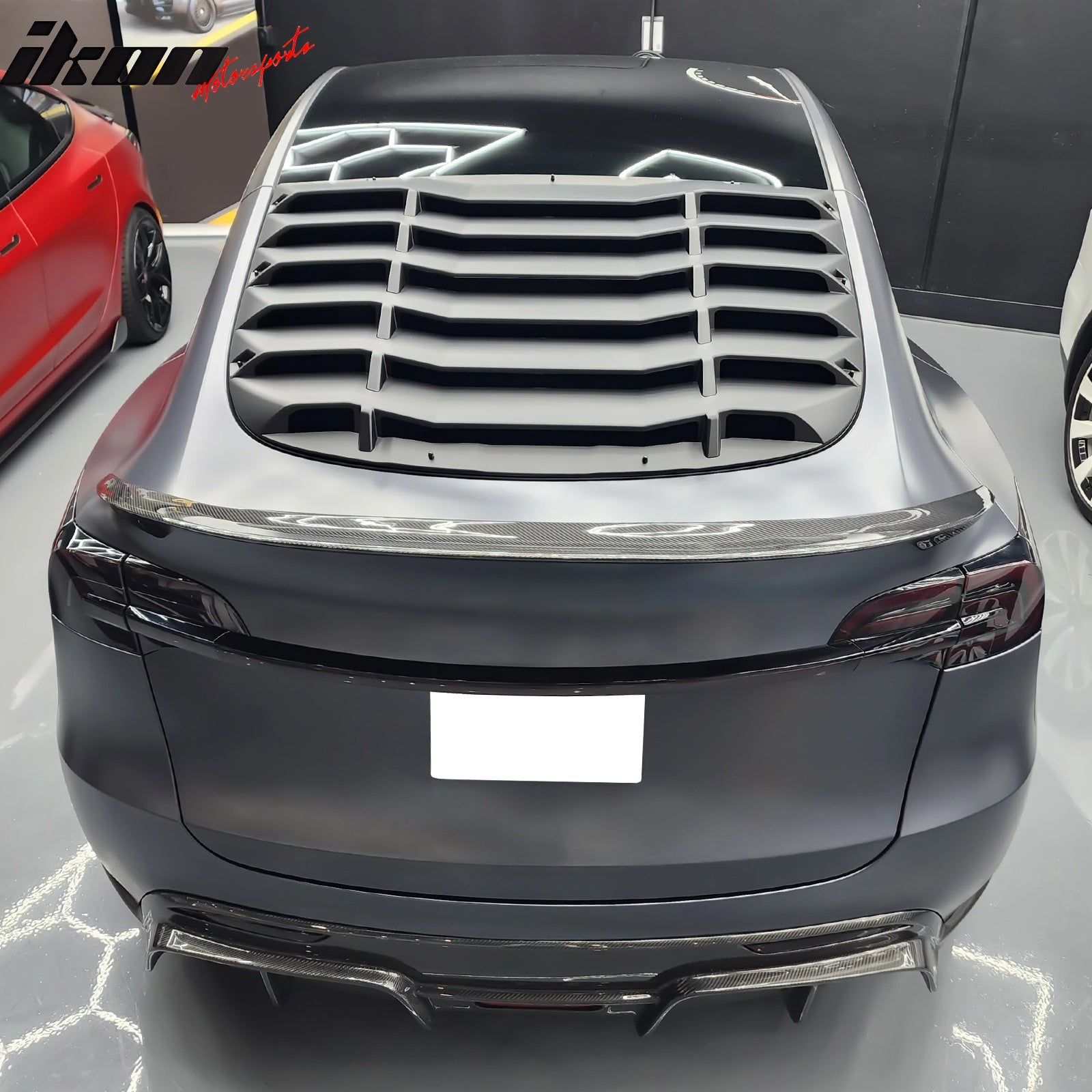 IKON MOTORSPRTS, Rear Window Louver Compatible With 2020-2023 Tesla ...