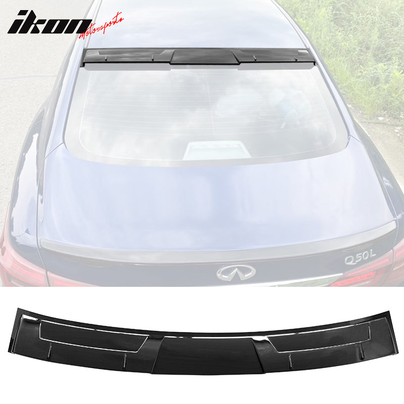IKON MOTORSPORTS, Roof Spoiler Compatible With 2014-2022 Infiniti Q50 ...