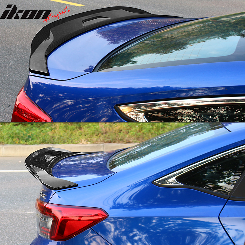 IKON MOTORSPORTS, Trunk Spoiler Compatible With 2022 Honda Civic Sedan ...