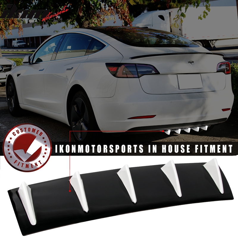 IKON MOTORSPORTS Rear Diffuser, Compatible With Universal Cars, 23" x6 ...