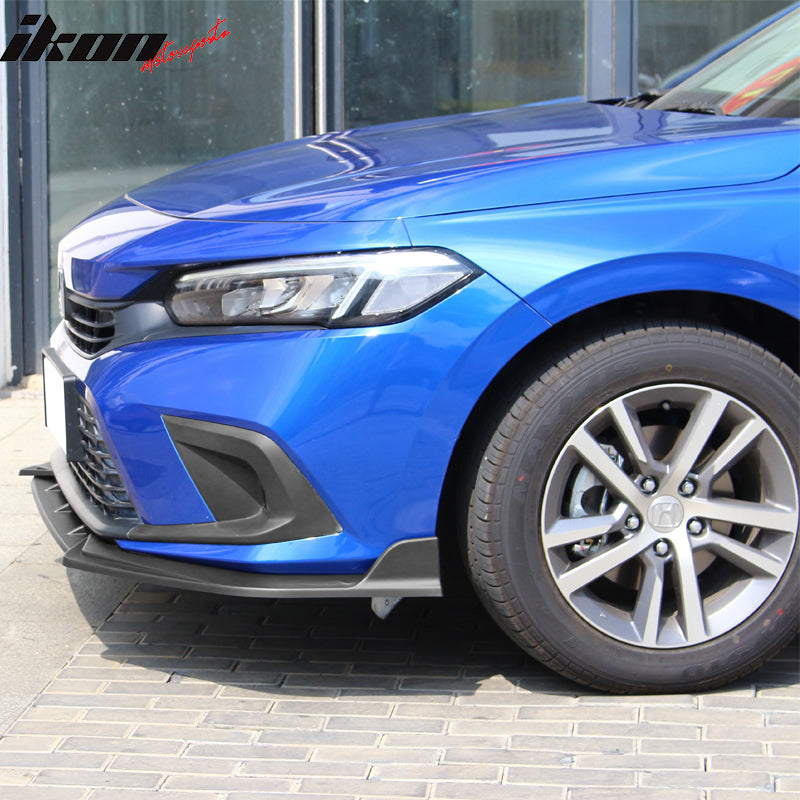IKON MOTORSPORTS, Front Bumper Lip Compatible With 2022 Honda Civic ...