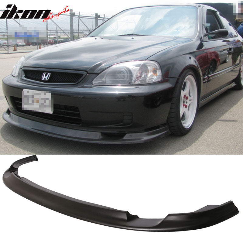 Front Bumper Lip Compatible With 1999-2000 Honda Civic, Front Lip ...