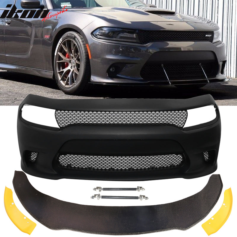 Buy Best Dodge Charger SRT8 Hellcat Front Bumper Cover With Lip Online ...