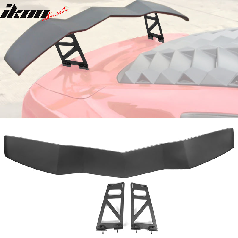IKON MOTORSPORTS, Trunk Spoiler With Leg Compatible With Universal ...