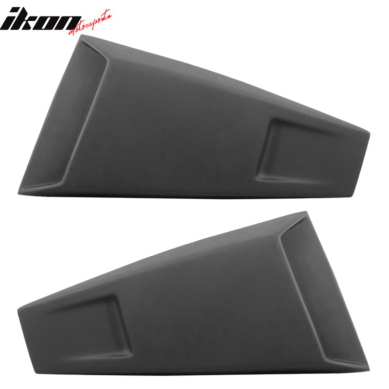 IKON MOTORSPORTS, Window Louver Scoops Compatible With 2005-2014 Ford ...
