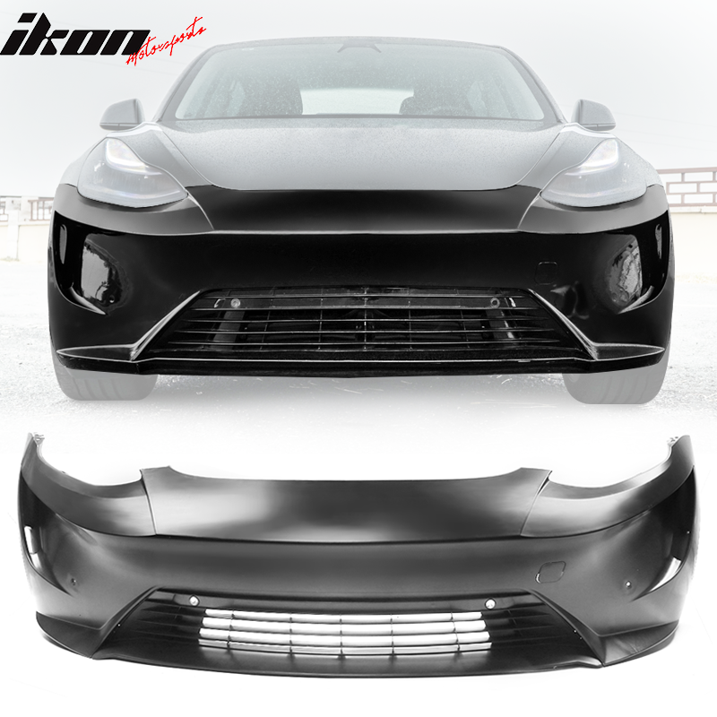 Buy Best Tesla 3 Unpainted Black Front Bumper Shield Guard Cover Online ...