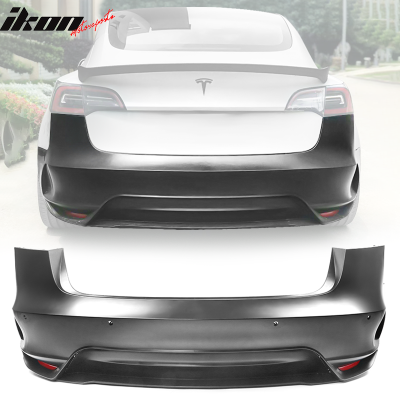Buy Best Tesla Model 3 IKON Style Rear Bumper Cover W/Reflectors Online ...