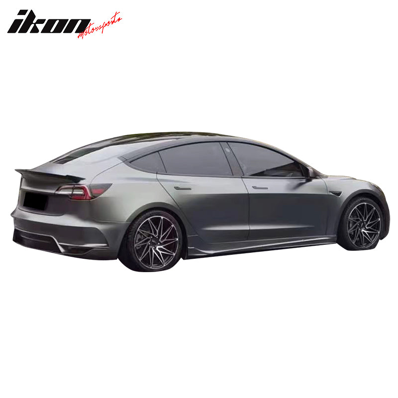 Buy Best Tesla Model 3 IKON Style Rear Bumper Cover W/Reflectors Online ...