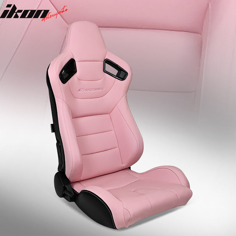 IKON MOTORSPORTS, Universal Racing Seats with Dual Sliders, Reclinable ...