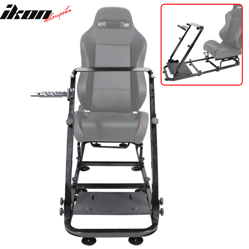 Racing Seat Brackets Universal Fitment, Black Steel Gaming Chair ...