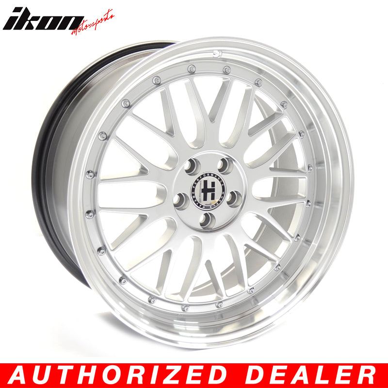 18x9 In Hayame Performance Wheel Rims Platinum Hyper Silver 5X100 ...