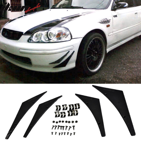 Fits GMC Front Bumper Lip Kit Splitter Fins Body Spoiler Canards ...