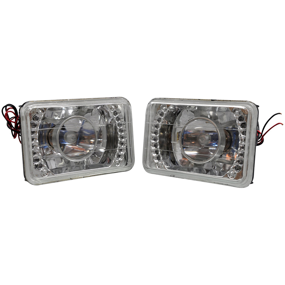 6" X 4" SQUARE PROJECTOR WITH LED – Ikon Motorsports