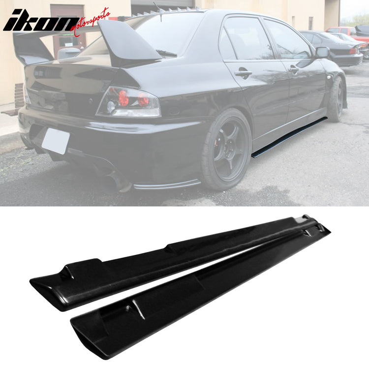Universal 75" x 3.5" JDM Side Skirts Extension Bottom Line Rocker Panel ...