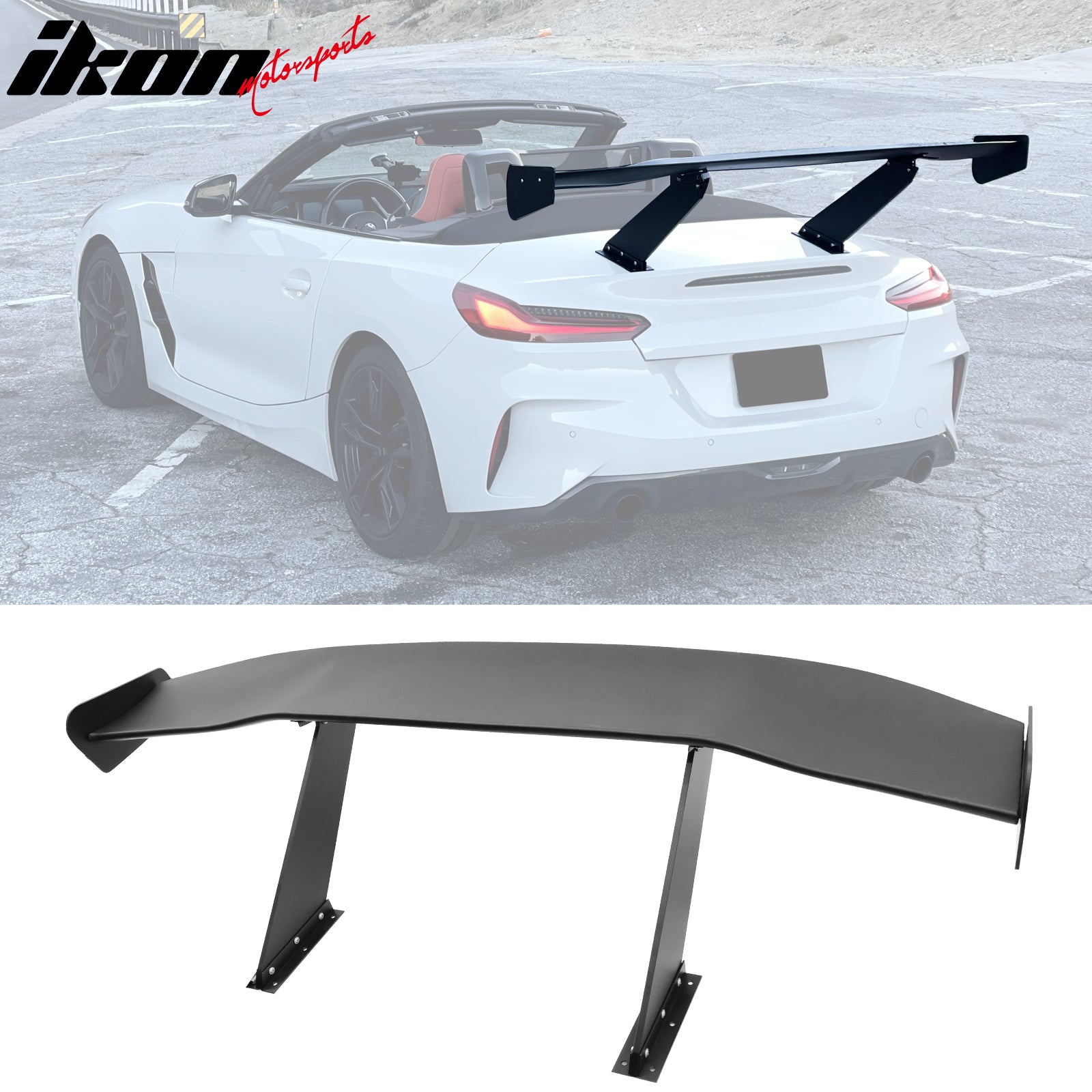 Universal 61" GT Trunk Spoiler Adjustable Rear Racing Wing (V4D Leg ...